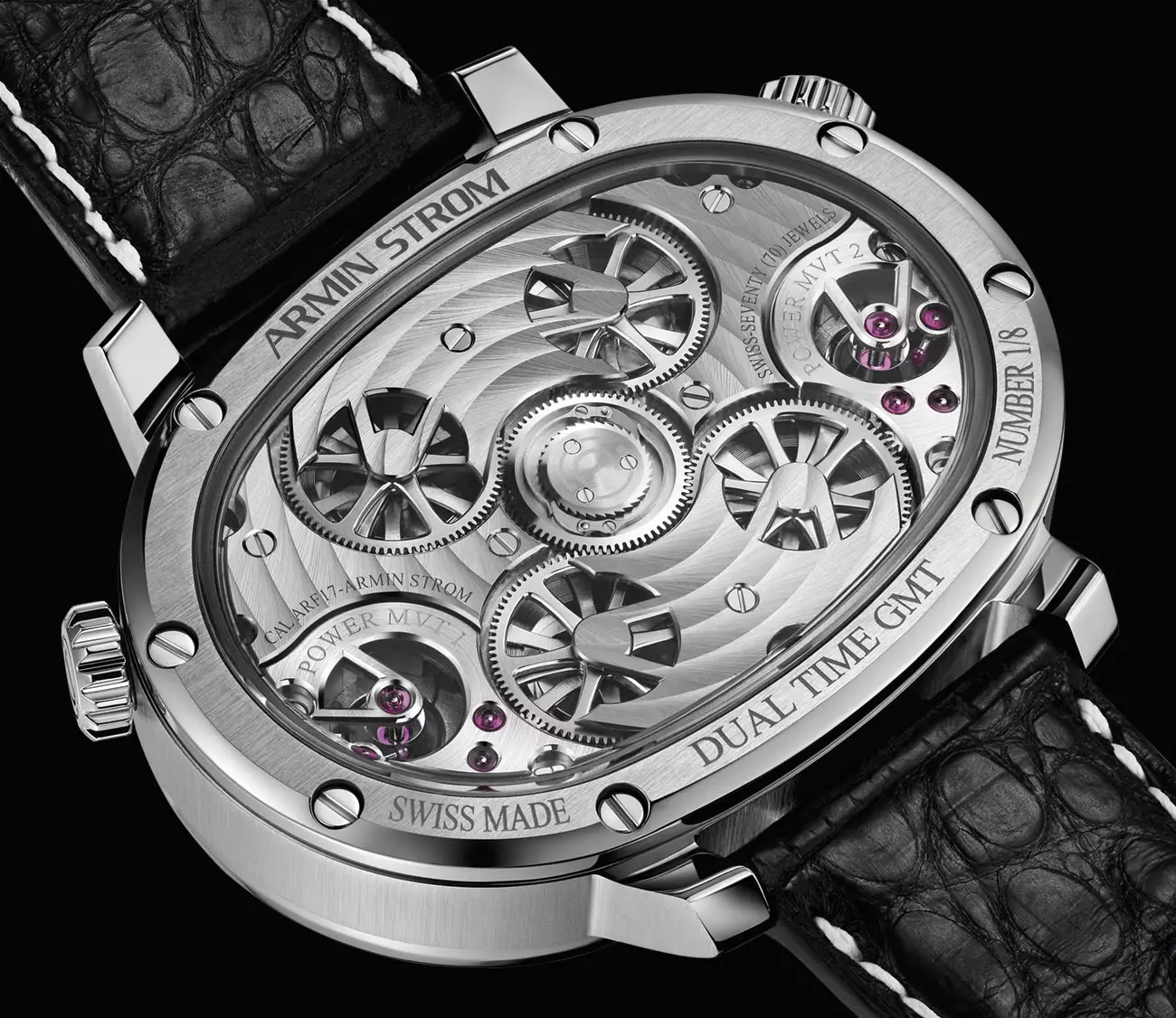 Armin Strom Masterpiece 1 Dual Time Resonance dėklas atgal