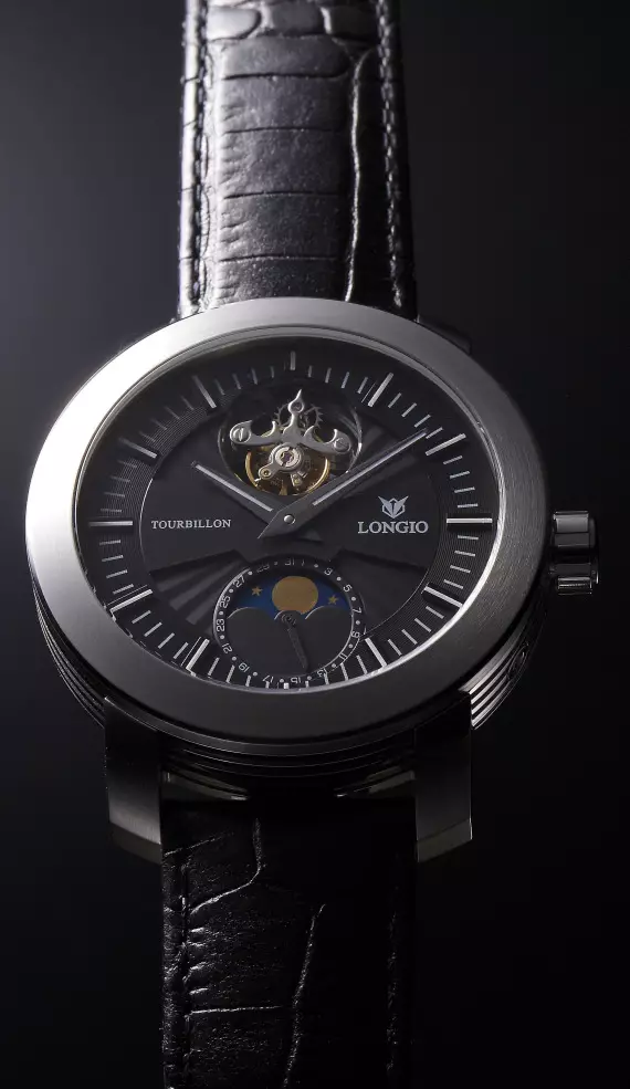 Longio Tourbillon Moon Phase Watch