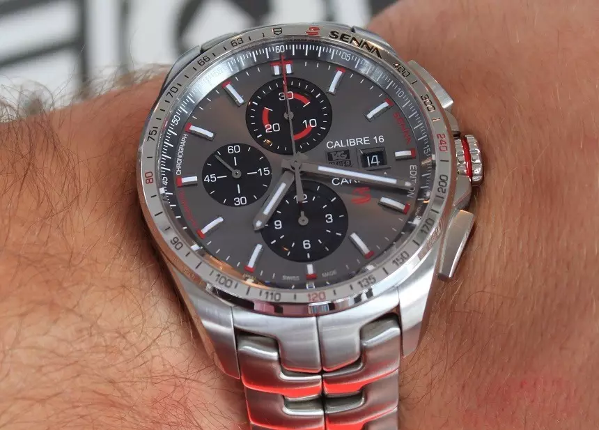 Khatiso ea TAG Heuer Carrera Caliber 16 Chronograph Senna