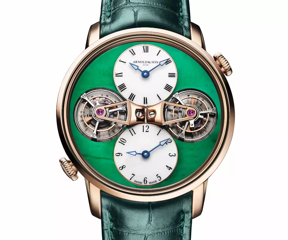 Faire Tourbillon Dúbailte Arnold & Son Le Dial Jade Glas Brilliant 2939_5