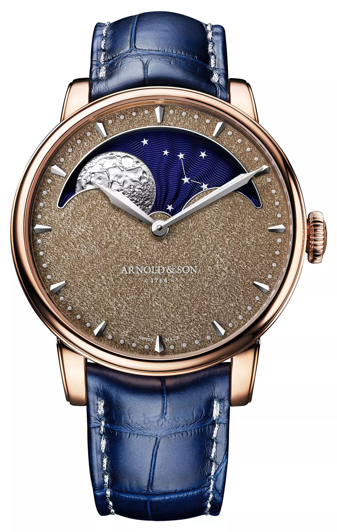 Arnold & Son devwale yon edisyon limite Perpetual Moon Obsidian Watch 2944_5