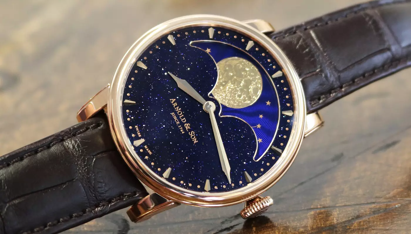 Arnold & Son HM Perpetual Moon Aventurine Watch