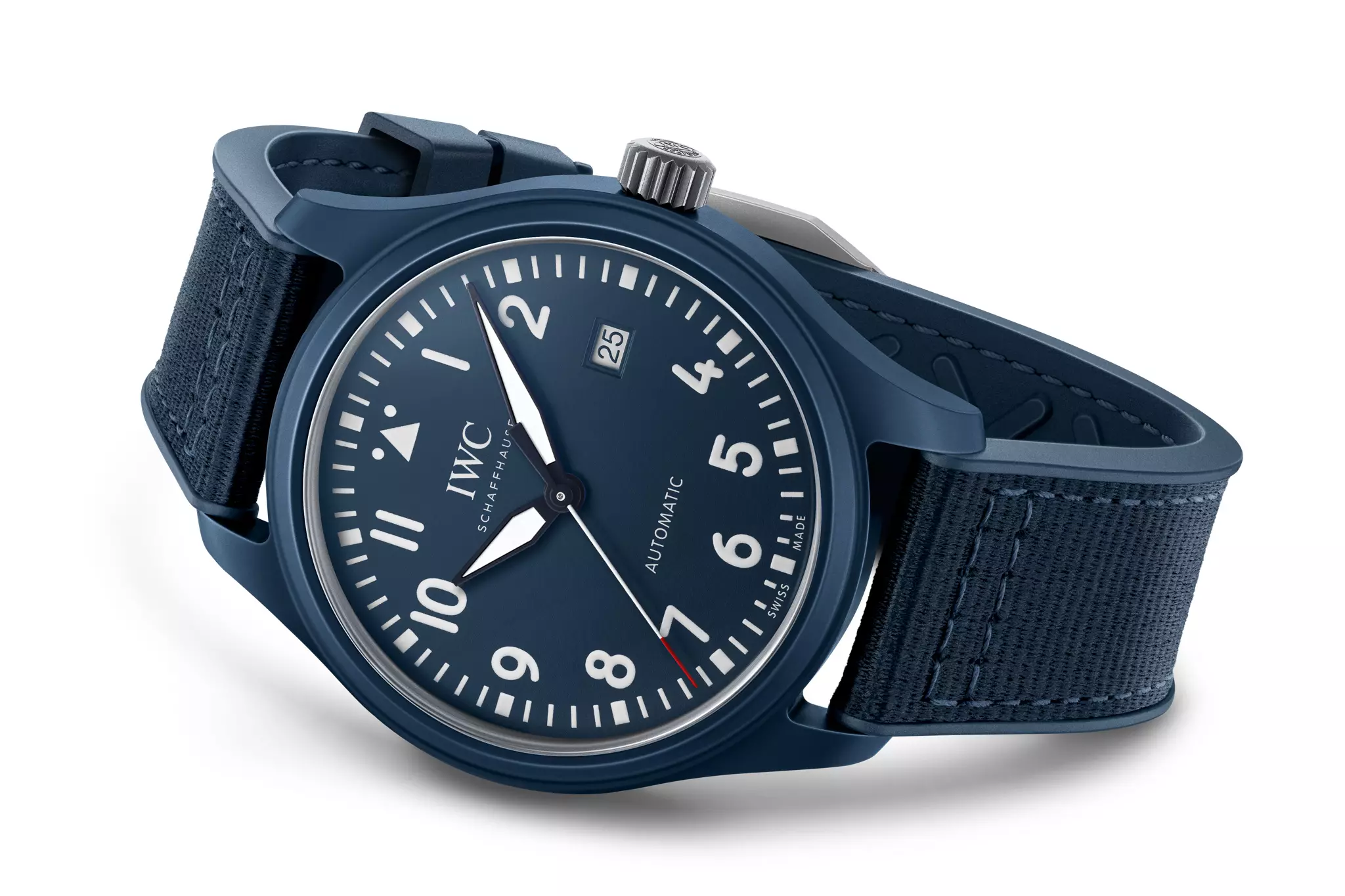 IWC dia manambara ny masony voalohany amin'ny Blue Ceramic Pilots Watch For Laureus Foundation 2973_2