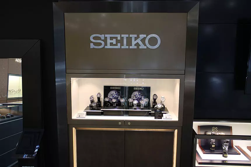 Boutique Grand Seiko ọhụrụ @ Elekere okomoko na-enweghị oge