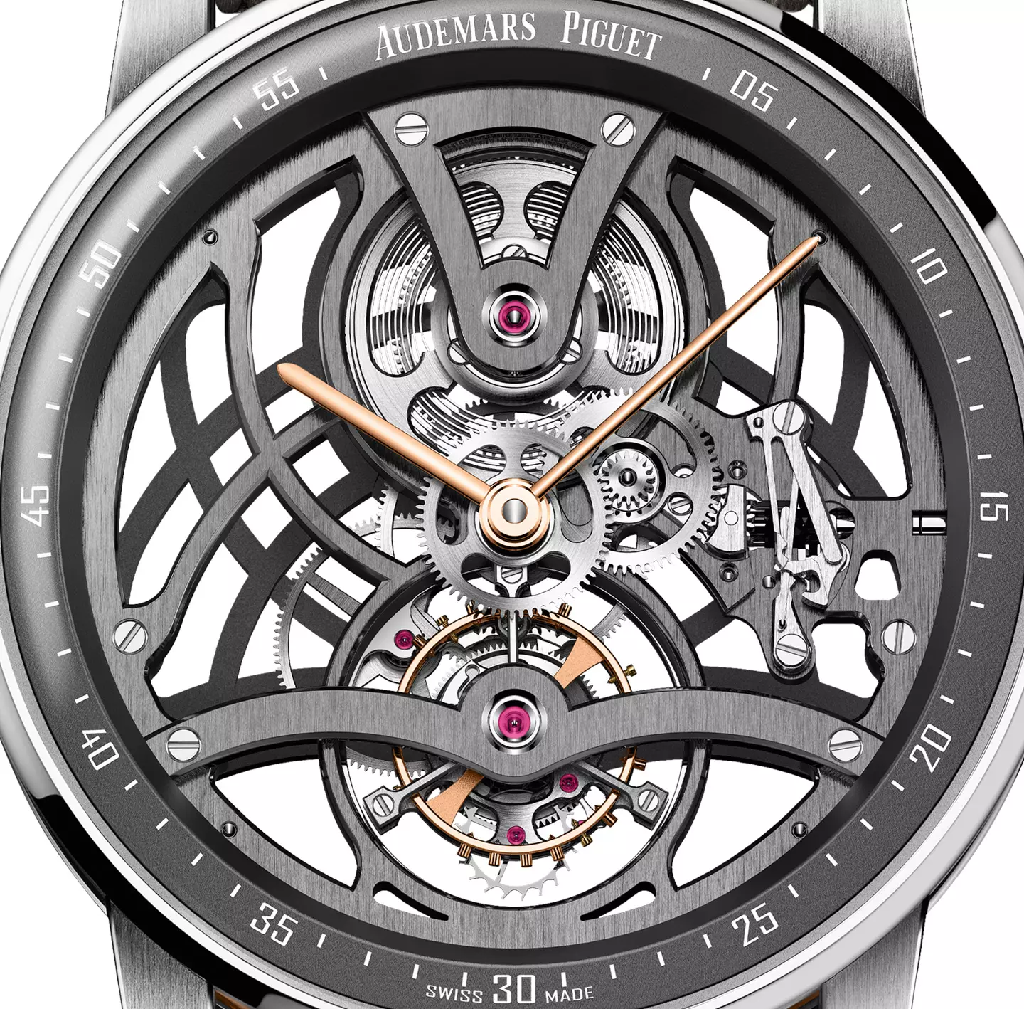 Audemars Piguet Code 11.59 Tourbillon ഓപ്പൺ വർക്ക്ഡ് ടു-ടോൺ വാച്ച് 3082_3