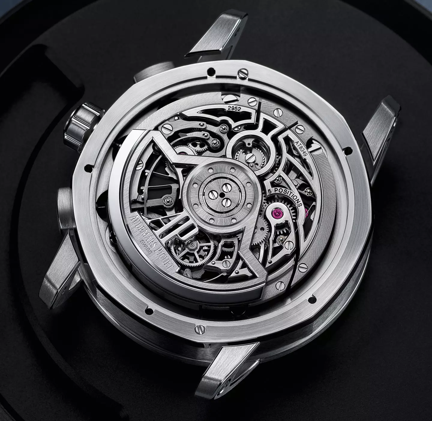 Audemars Piguet Code 11.59 Iepenwurke selswindende fleanende Tourbillon Chronograph Watch 3088_4