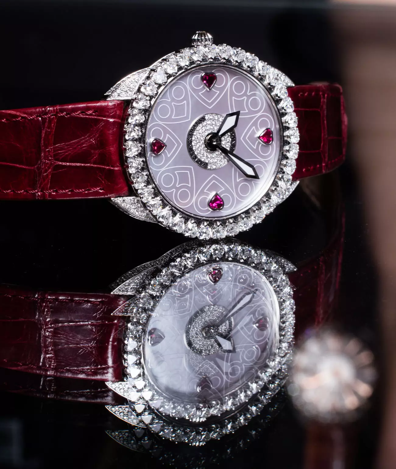 Backes & Strauss Piccadilly Renaissance Diamond Heart 40 $100,000 Wanita Watch Hands-On 3254_3