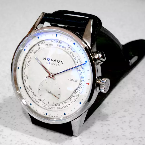 Ciferník Nomos Glashütte Zürich Weltzeit