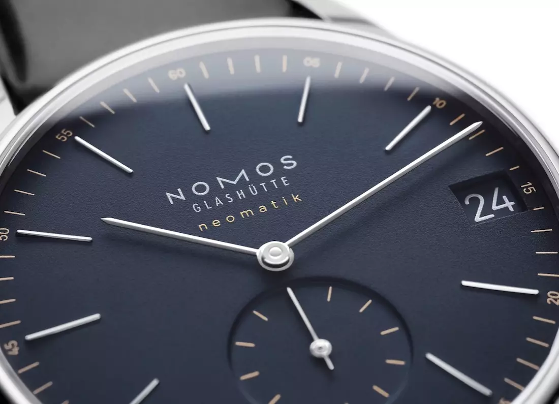 Nomos Orion Neomatik 41 Датум Гледајте во полноќно сино и маслинесто зелено 32654_2