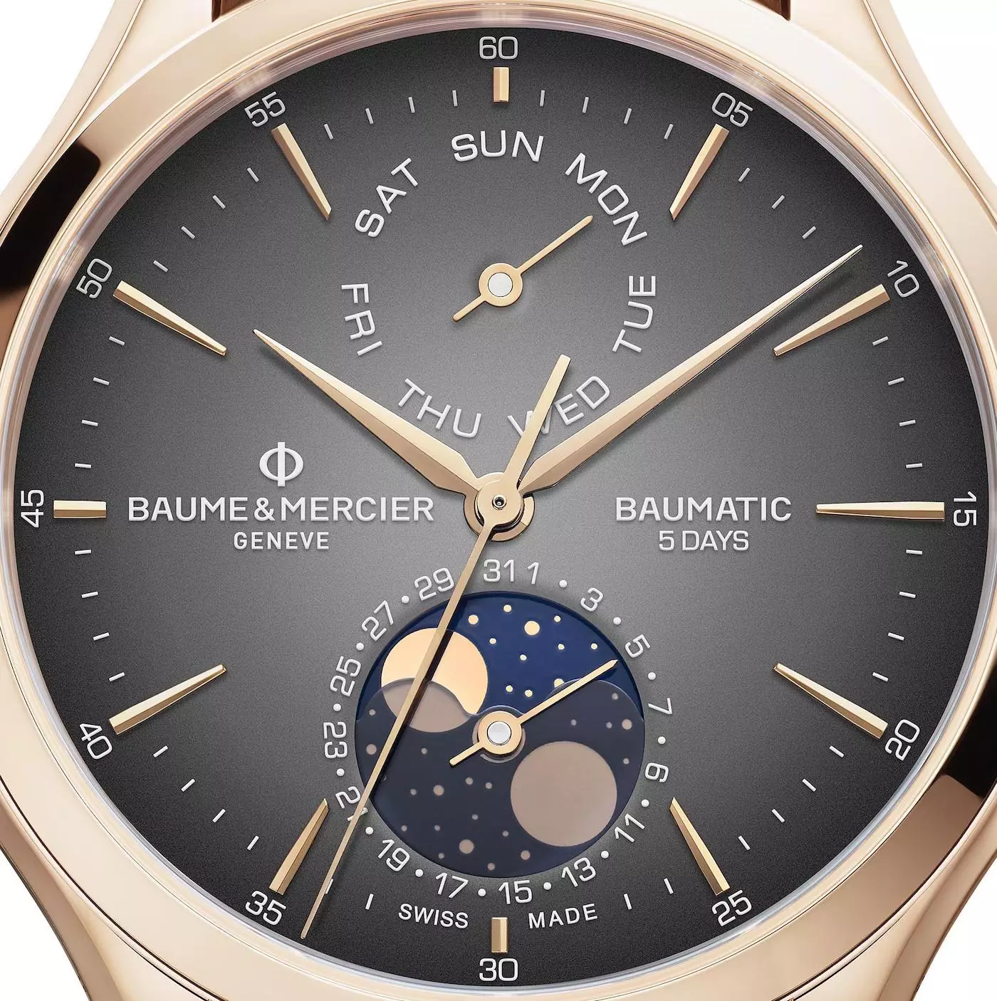 Kapangidwe & Mtengo: New Baume & Mercier In-House Baumatic Clifton Moon Phase Watches Kwa 2020 3453_2