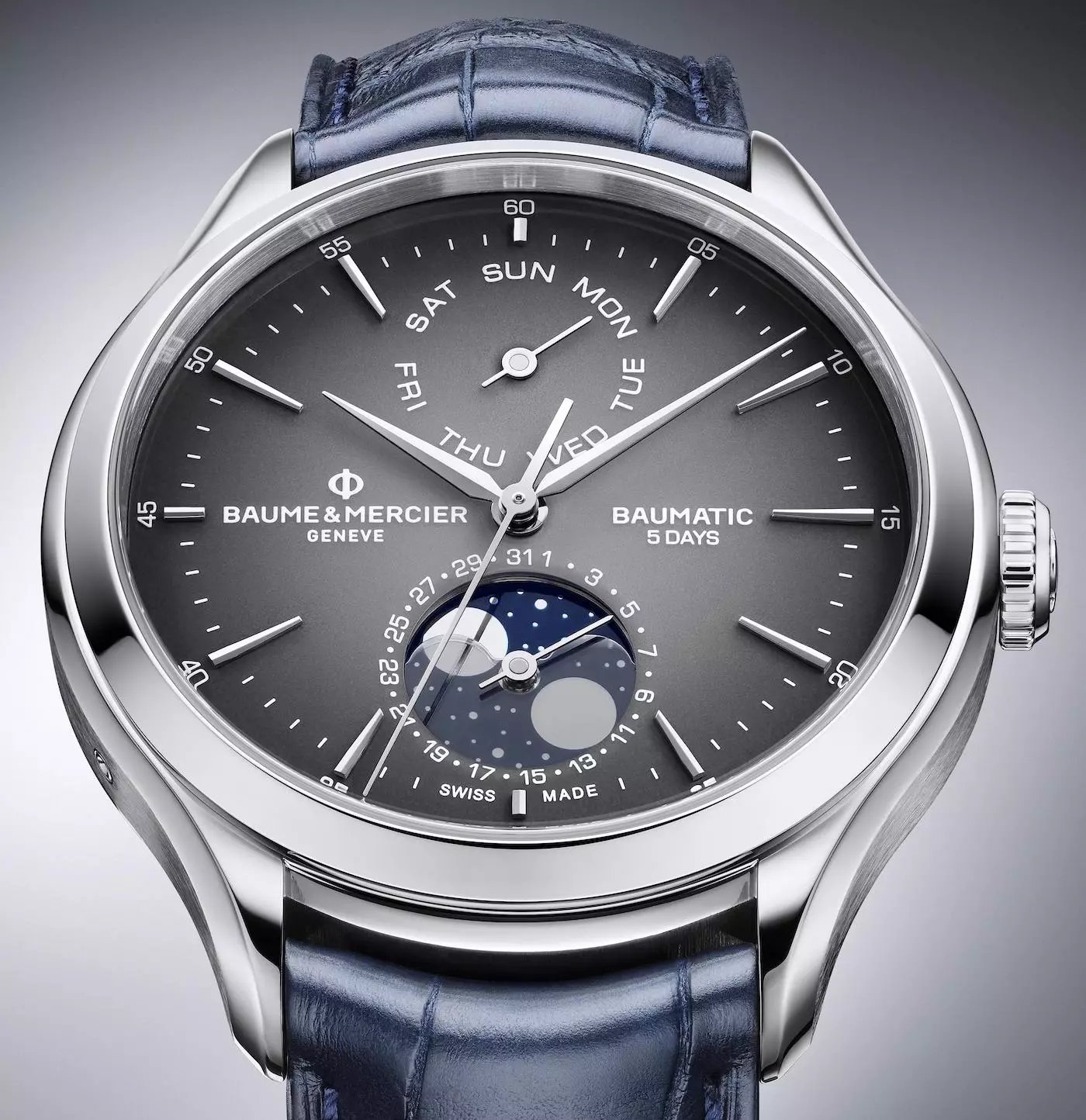 Kapangidwe & Mtengo: New Baume & Mercier In-House Baumatic Clifton Moon Phase Watches Kwa 2020 3453_4