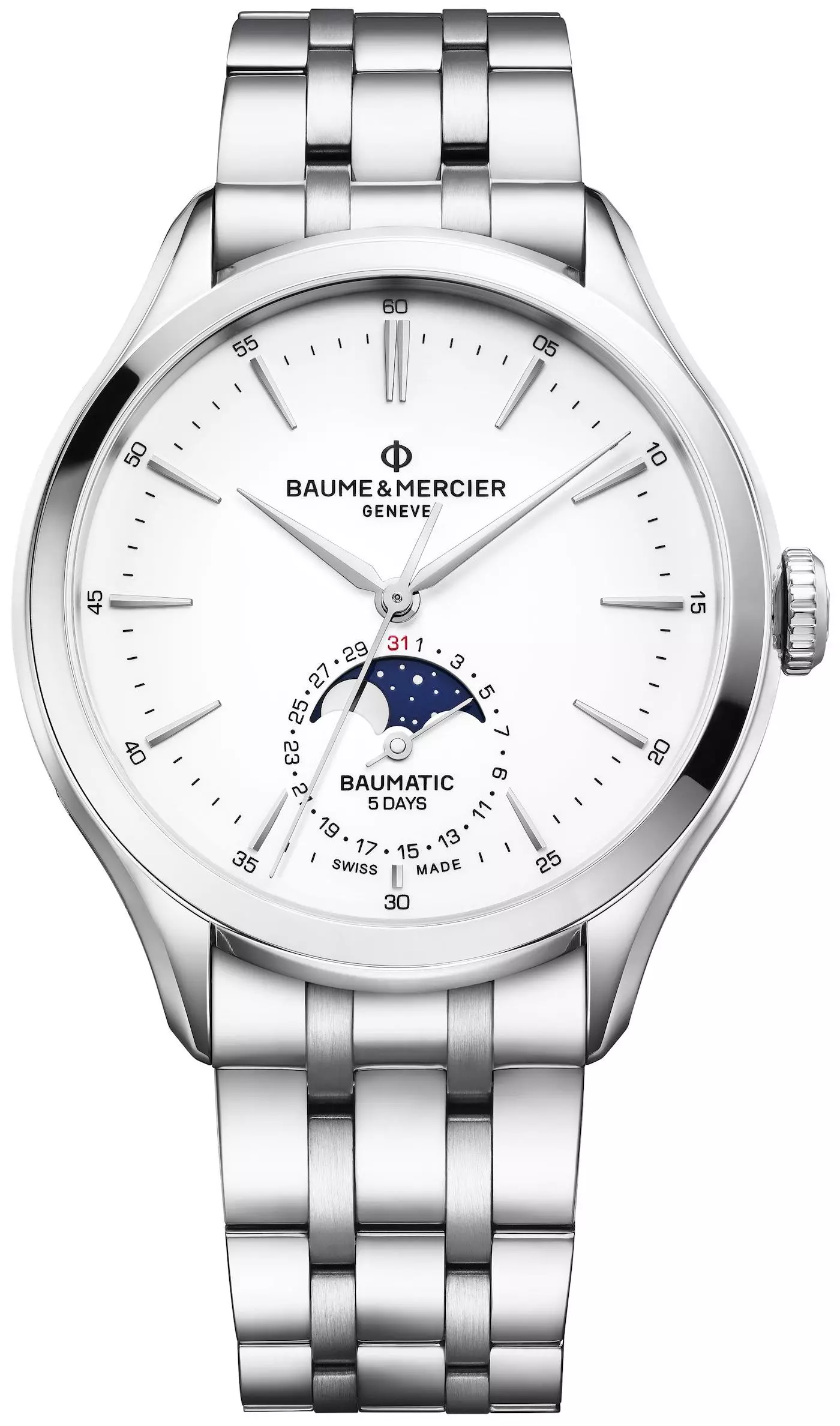 Thiết kế & Giá trị: Đồng hồ Baume & Mercier In-House Baumatic Clifton Moon Phase mới cho năm 2020 3453_5