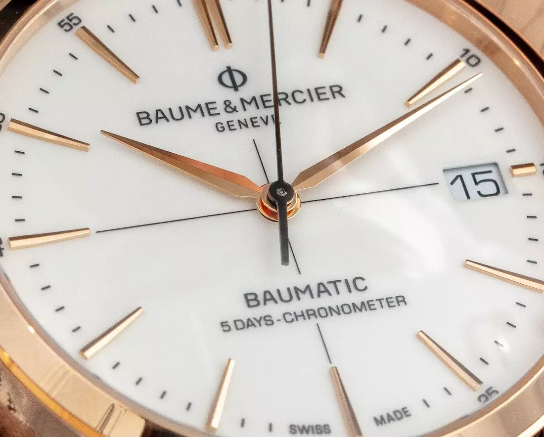 Baume we mercier clifton baumatic gyzyl altyn