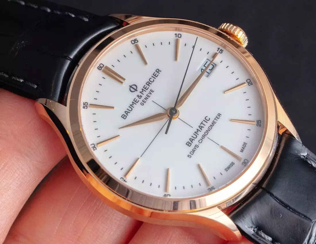 Baume û mercier clifton baumatîk zêrê sor