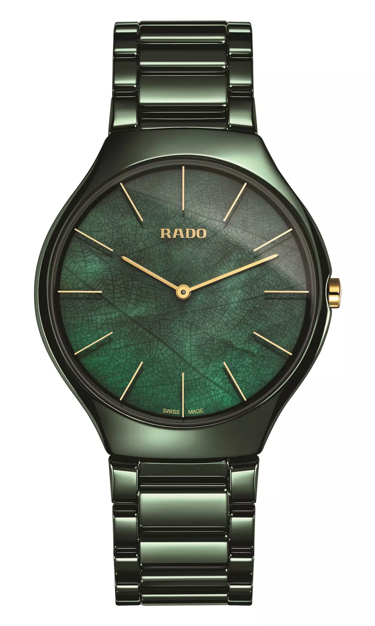 Vista frontal de Rado True Thinline Nature