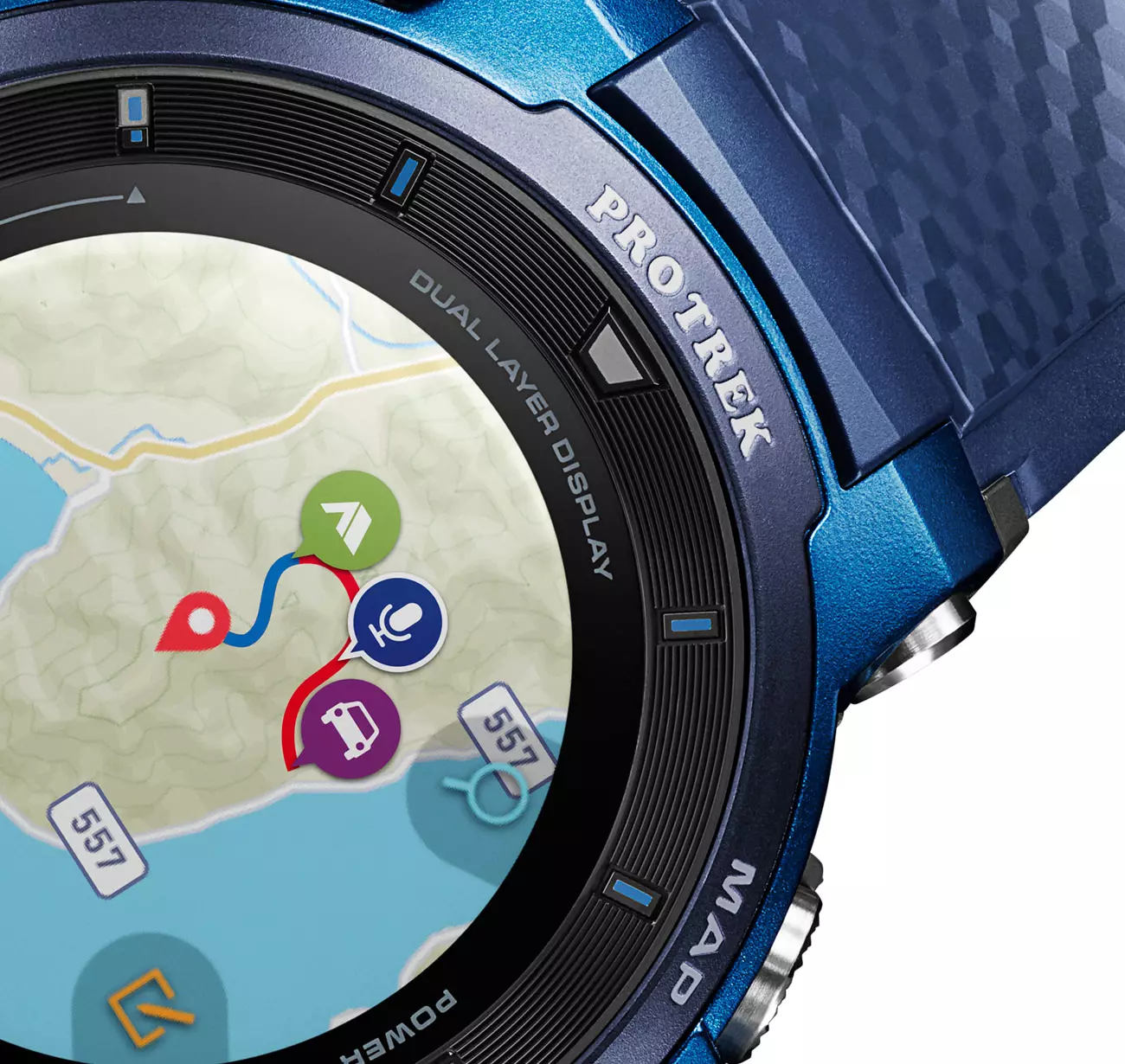 ساعت هوشمند Casio Protrek WSD-F30 اکنون دارای اندازه قابل پوشیدن بیشتر و عمر باتری بهبود یافته است 3475_5