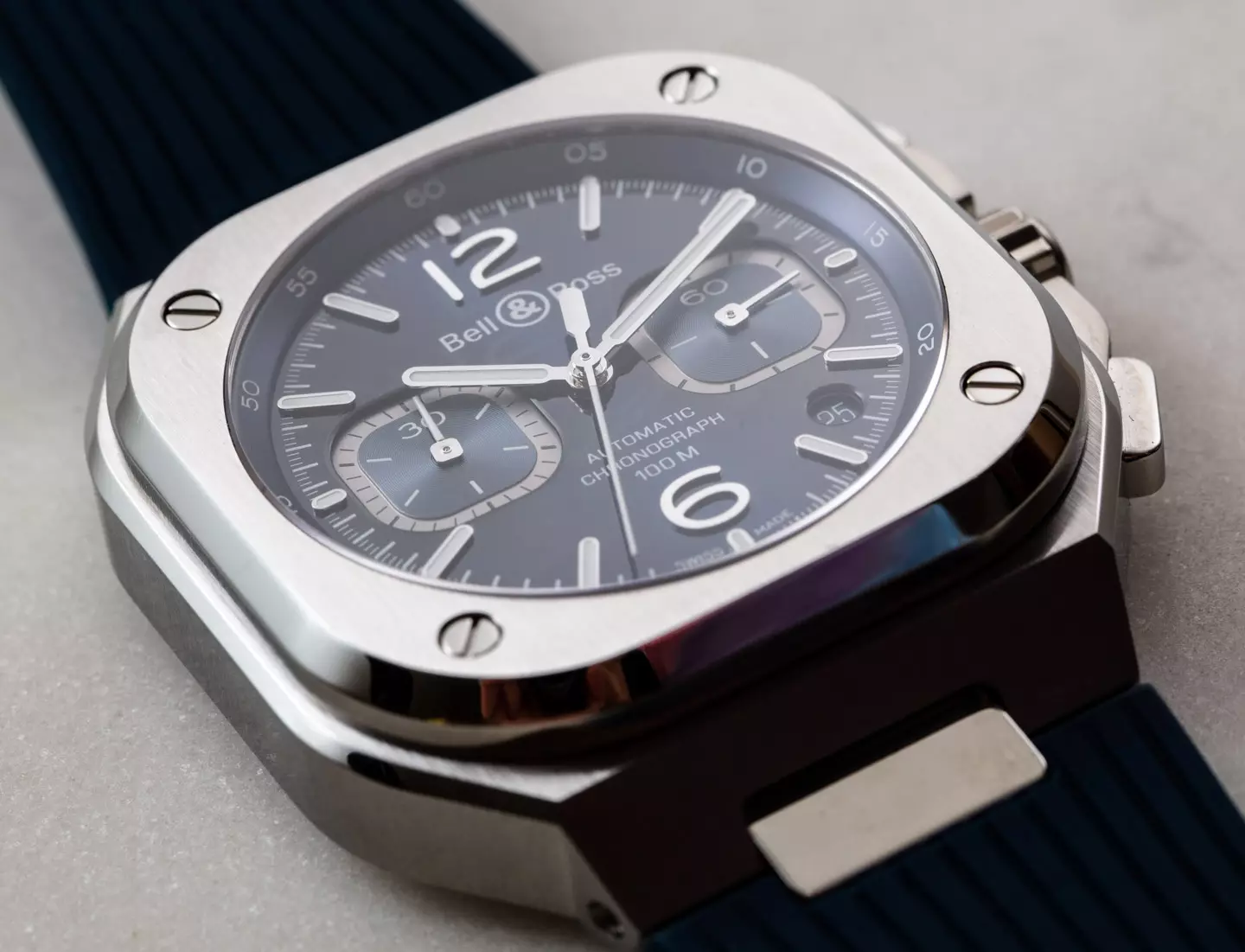 Watch Review: Bell & Ross BR 05 Chrono Watch On Strap 3508_6