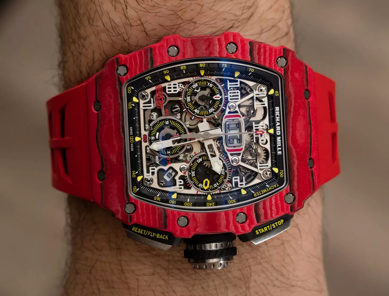 Richard Mille RM 11-03 Awtomatiku Flyback Chronograph Red Quartz FQ TPT Watch Hands-On 35386_8