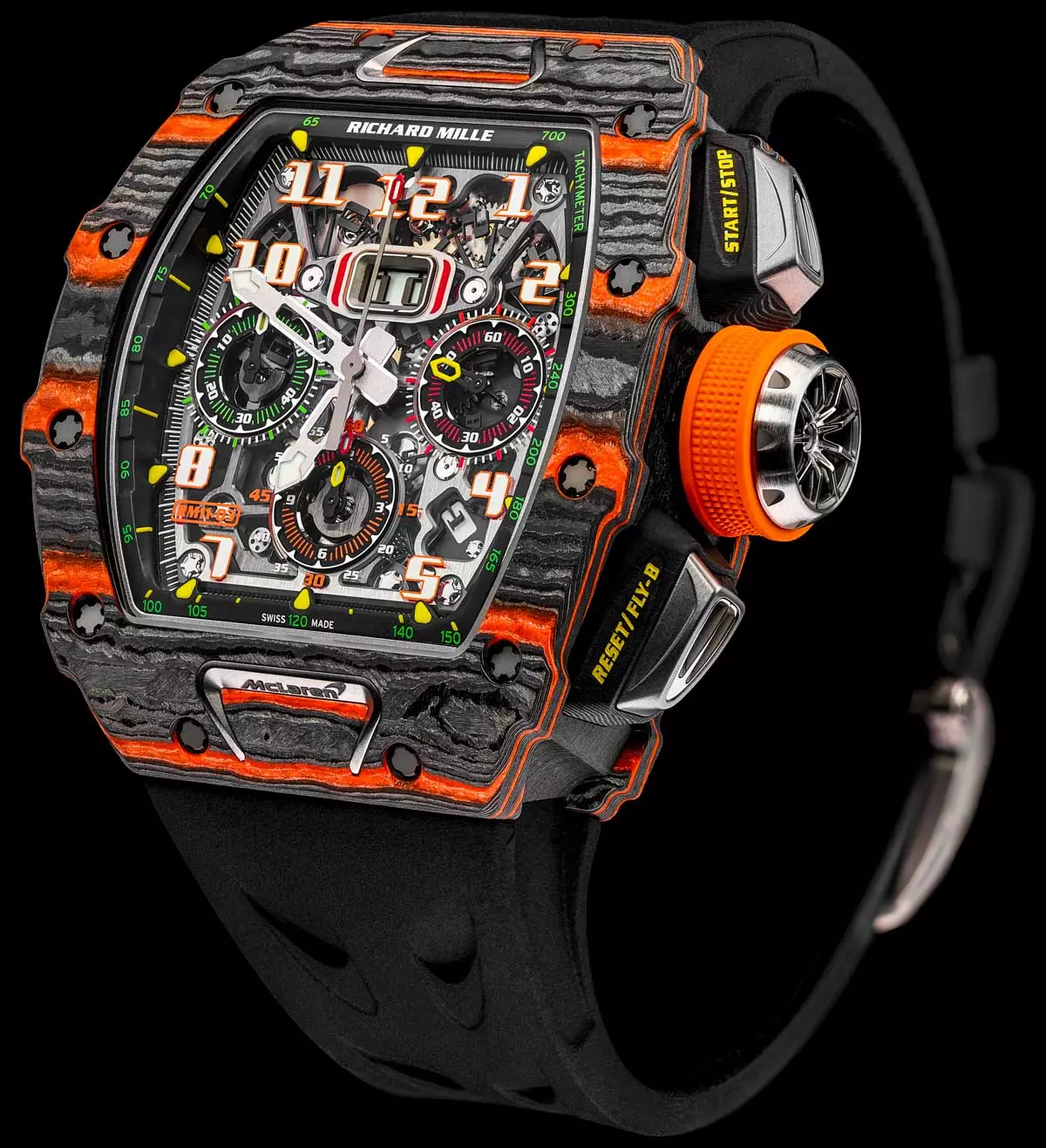 Richard Mille RM 11-03 McLaren အလိုအလျောက် Flyback Chronograph နာရီ 35390_1