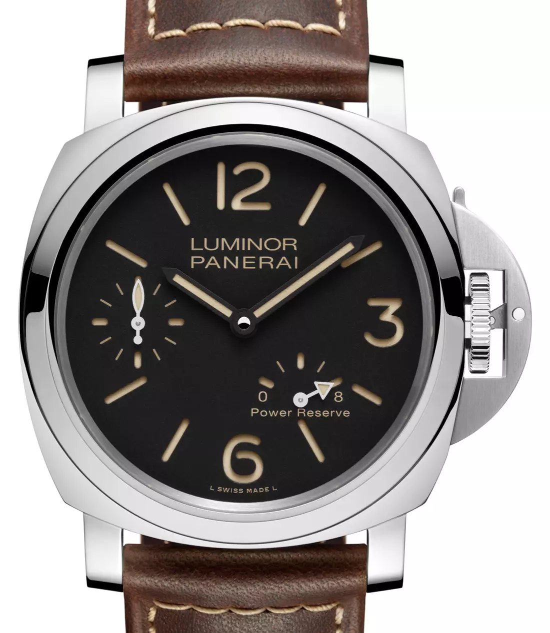 Montre Panerai Luminor Marina avec réserve de marche de 8 jours en acier PAM795 et titane PAM797 35404_2