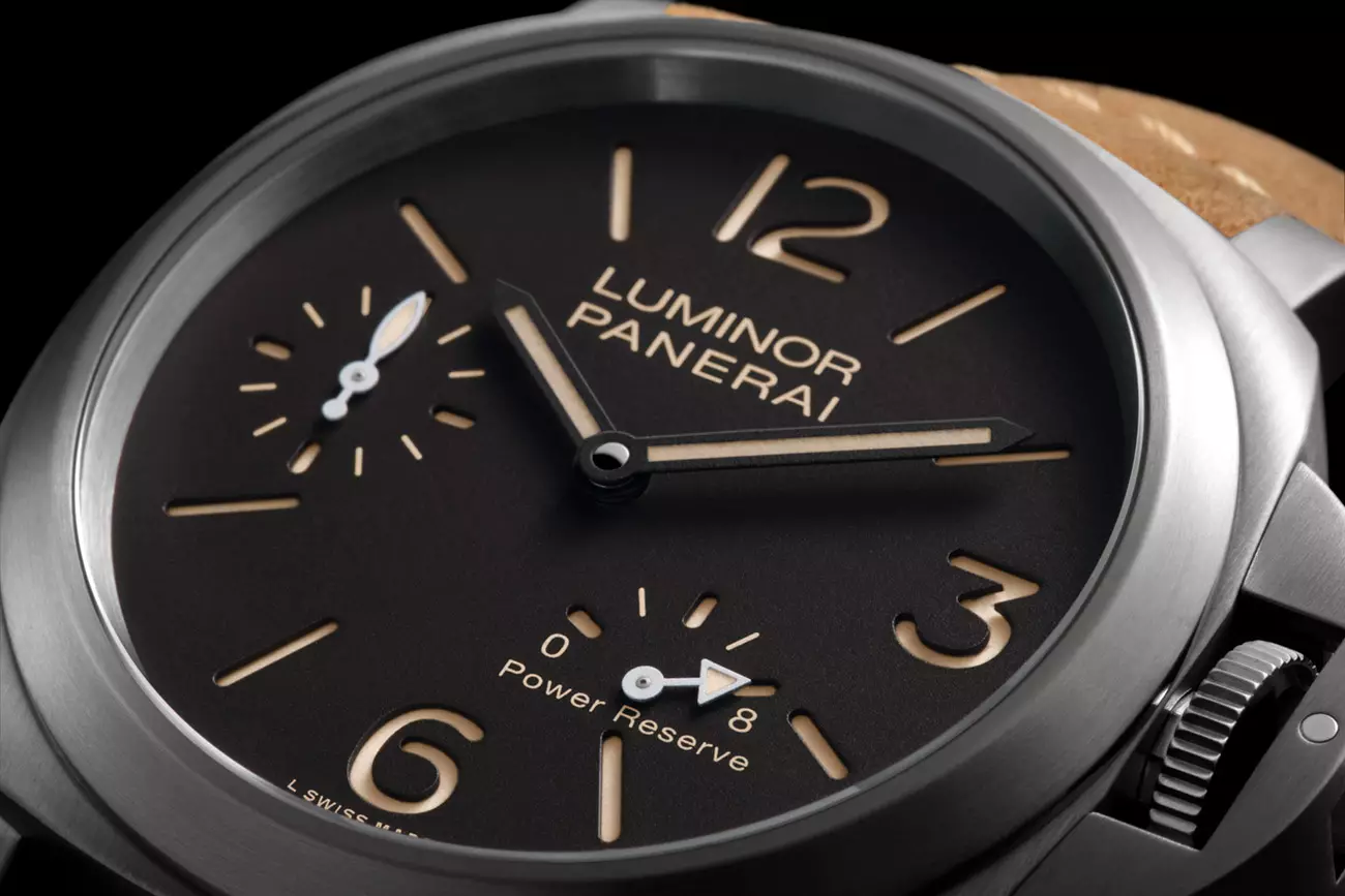 IPanerai Luminor Marina 8-Iintsuku zokuGcina amandla iPAM795 intsimbi kunye nePAM797 iTitanium Watch 35404_5