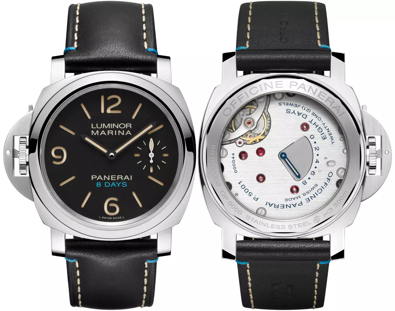 Panerai Luminor Marina 8 хоногийн эрчим хүчний нөөц зүүн гар PAM796 цаг 35405_3