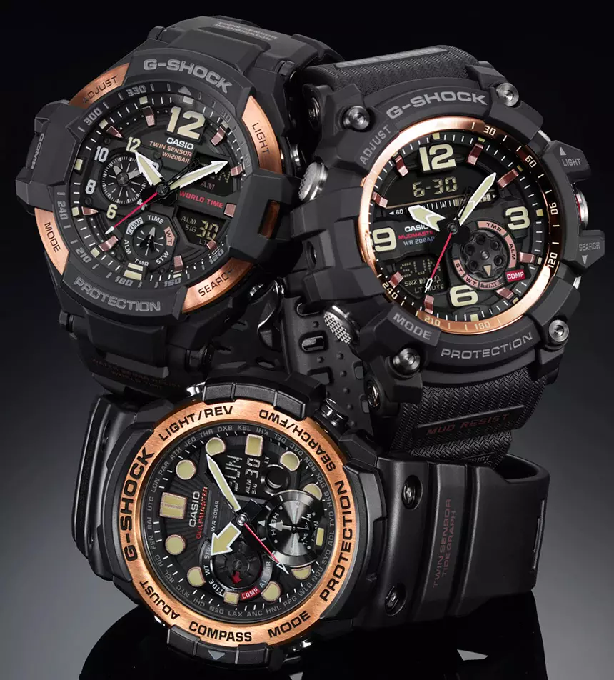 Casio-G-Shock-GRAVITYMASTER-GA1100RG-1A-MUDMASTER-GG1000RG-1A-GULFMASTER-GN1000RG-1A-Rose-Gold-1