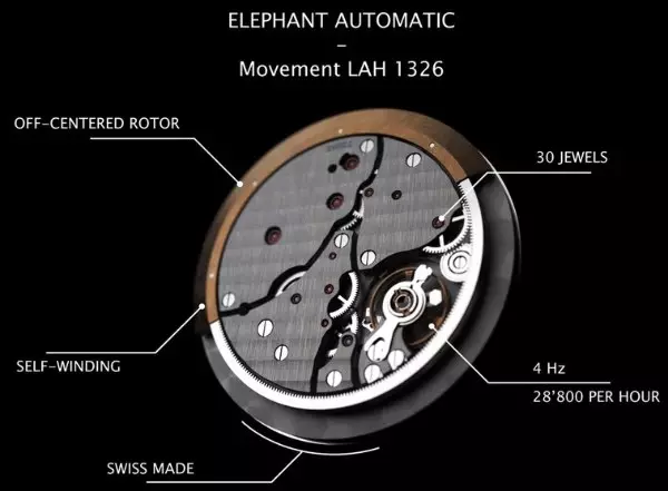 Cacheux Elephant автоматты сағаты 3787_3