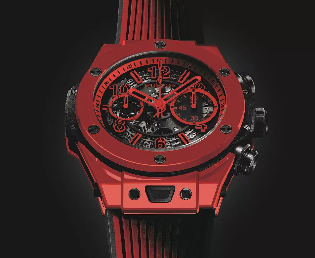 Νέο: Hublot Big Bang Red Magic Limited Edition Ρολόι σε κόκκινο κεραμικό 38127_1