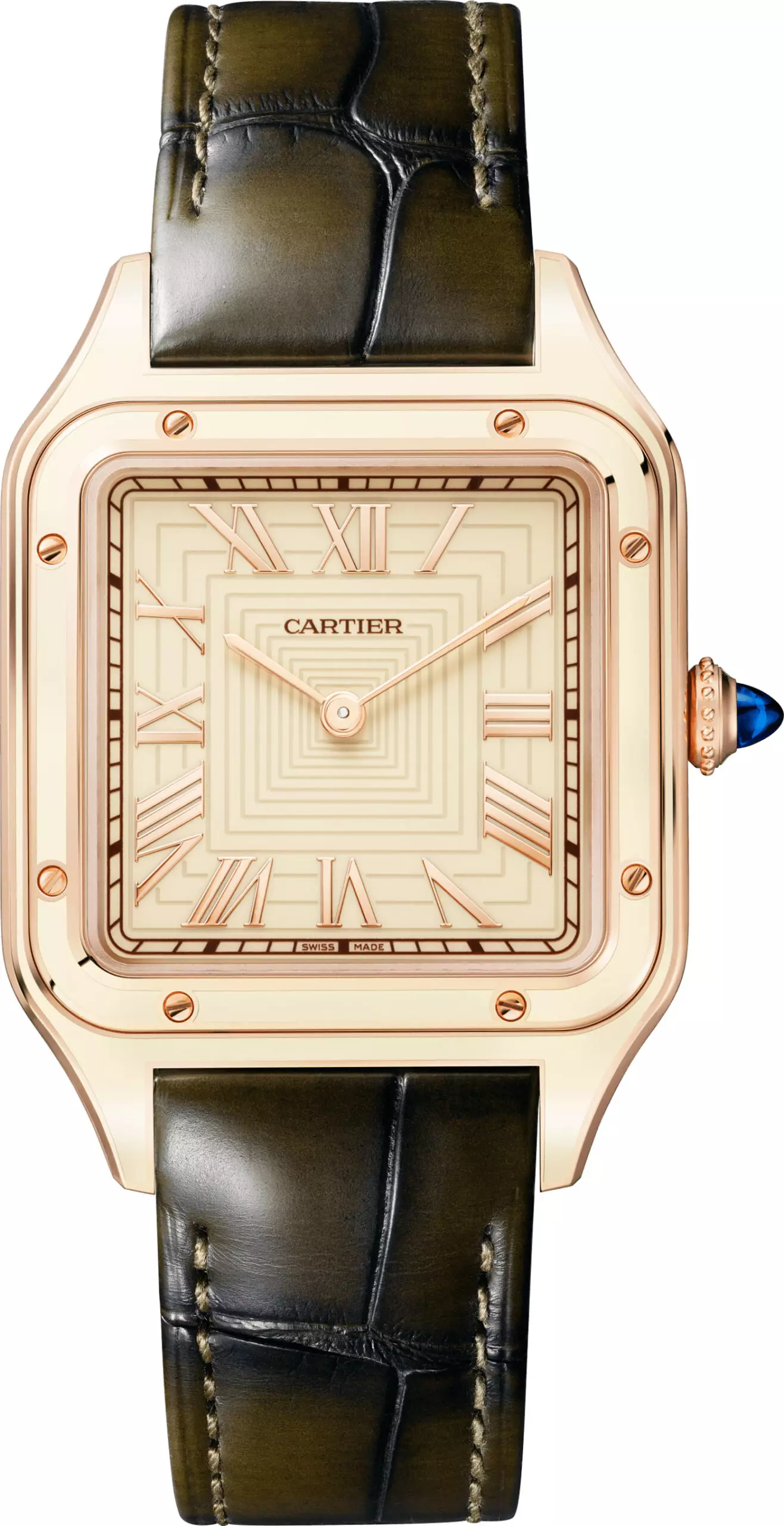 መጀመሪያ ይመልከቱ: Cartier የሳንቶስ-ዱሞንት መስመርን ከሶስት አዳዲስ ሰዓቶች ጋር አዘምኗል 3817_6