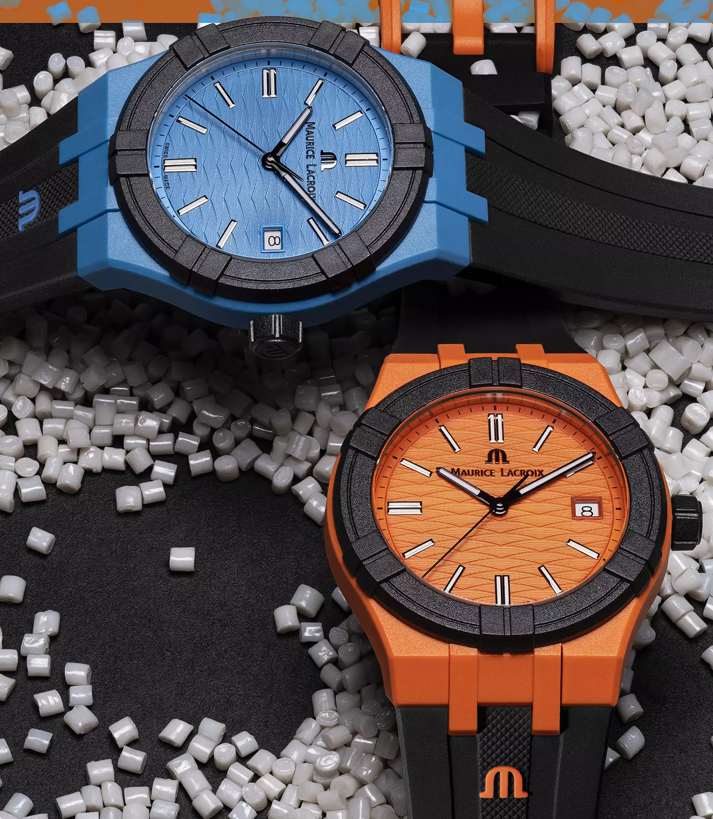 Maurice Lacroix yn Debuts Aikon #Tide Watches Wedi'u Gwneud O Ocean Plastic 3867_1