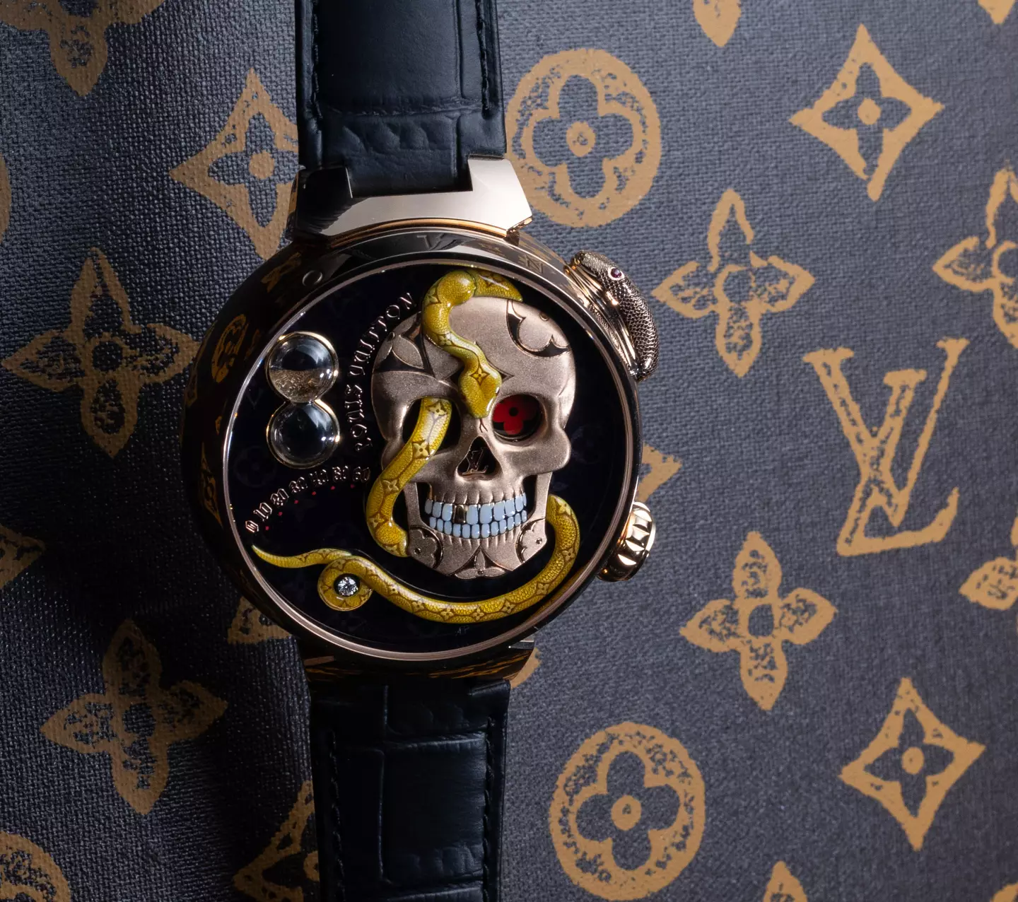Esku-hartzea: Louis Vuitton Tambour Carpe Diem Automaton Watch 3875_3