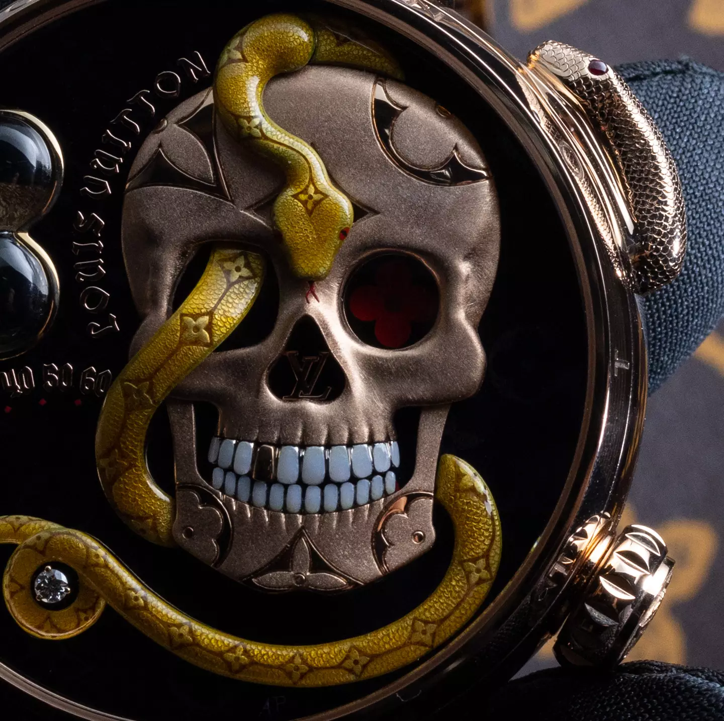Esku-hartzea: Louis Vuitton Tambour Carpe Diem Automaton Watch 3875_7