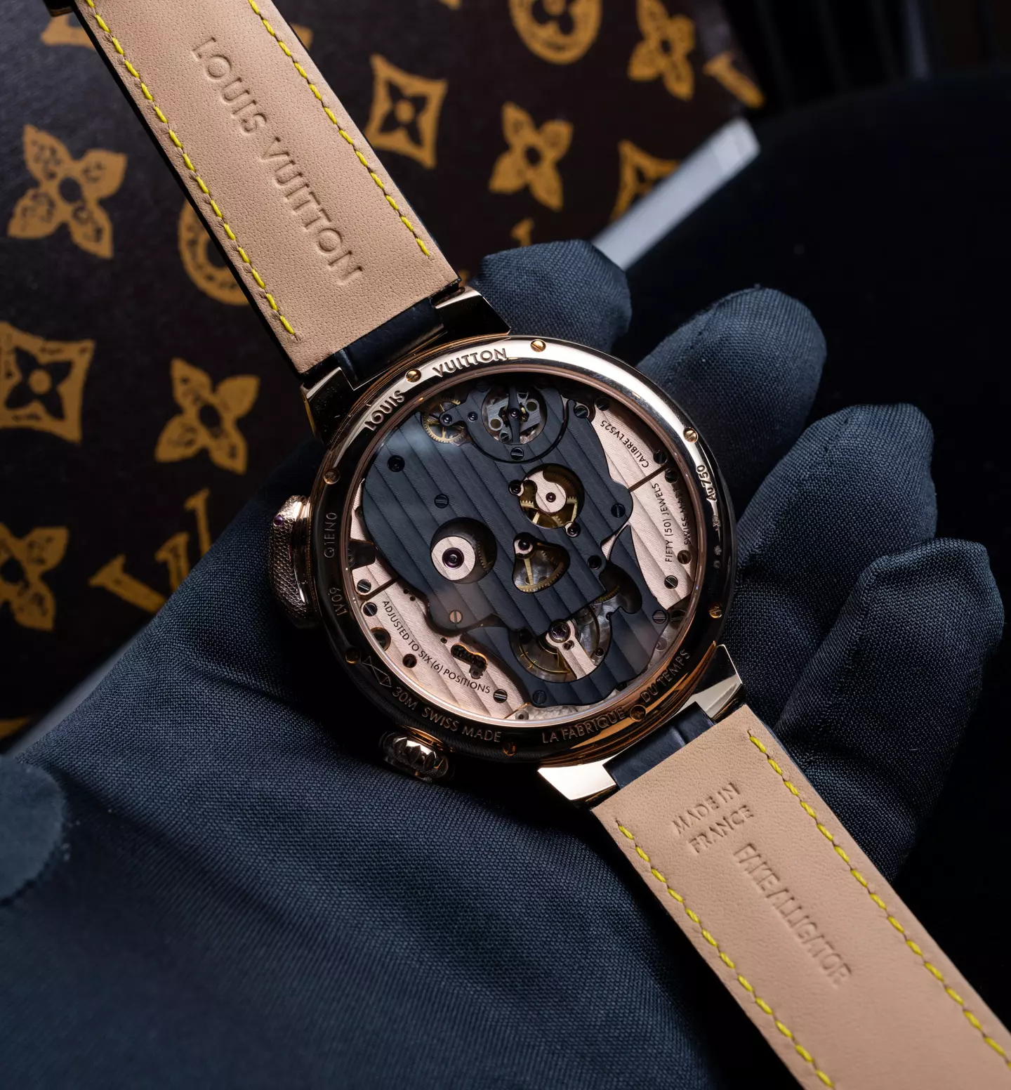 Esku-hartzea: Louis Vuitton Tambour Carpe Diem Automaton Watch 3875_8