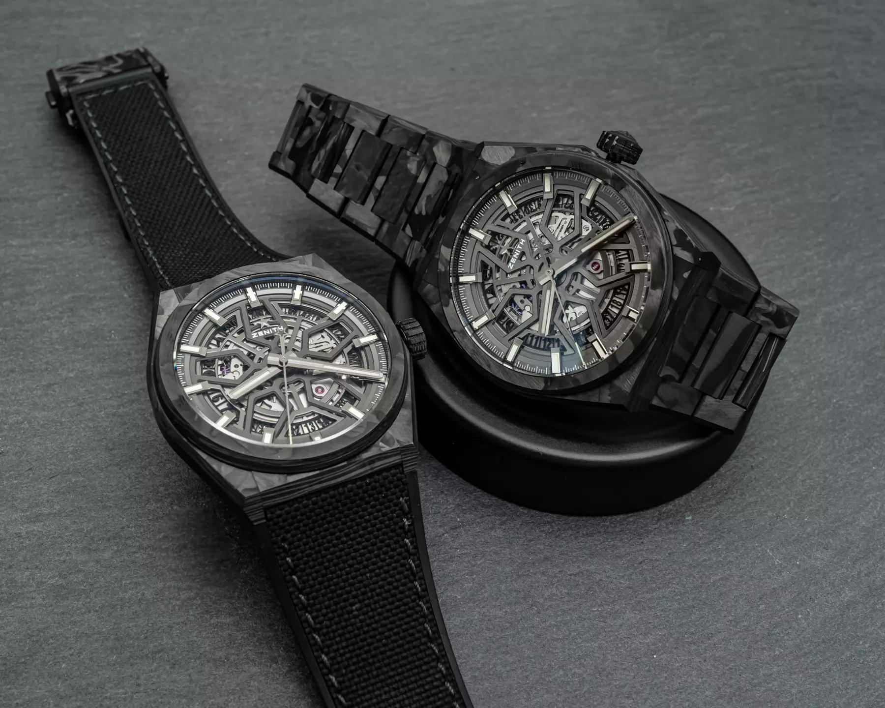 Praktické: Klasické uhlíkové hodinky Zenith Defy představují celokarbonové pouzdro a integrovaný náramek 39074_11