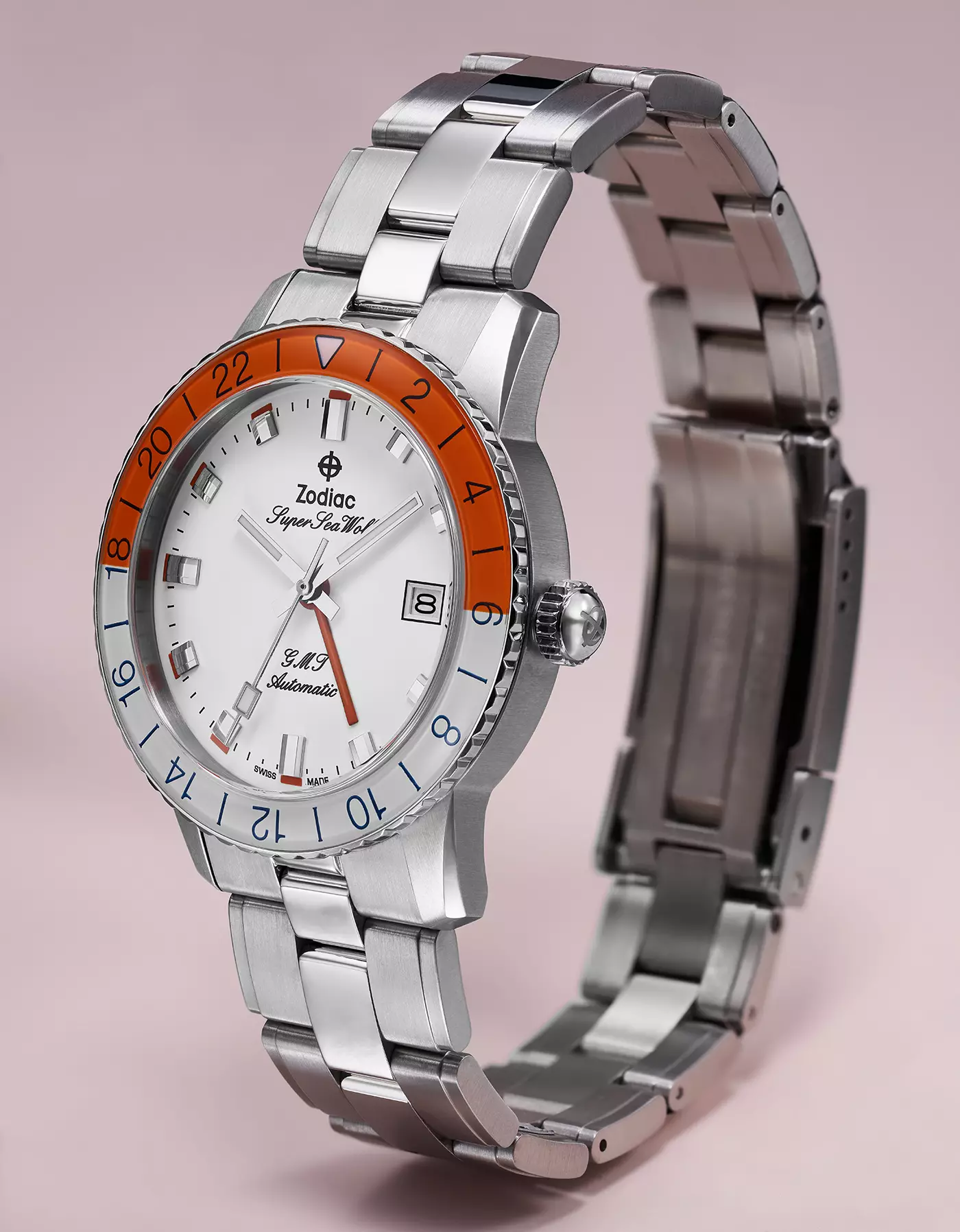 Zodiac Debuts Tuntun Lopin Edition Super Sea Wolf GMT “Sherbet” 39206_2