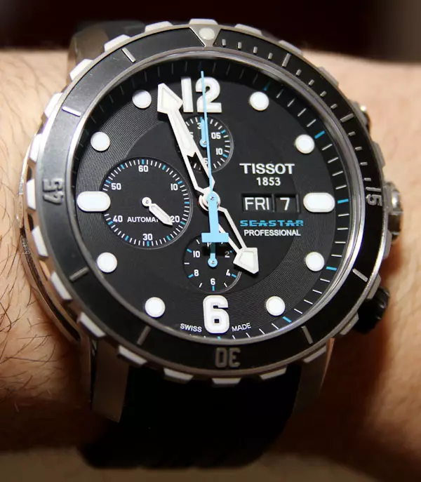 Revisión del reloj de edición limitada Tissot SeaStar 1000 Chronograph Valjoux 39569_1