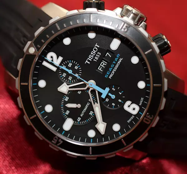 Revisión del reloj de edición limitada Tissot SeaStar 1000 Chronograph Valjoux 39569_3