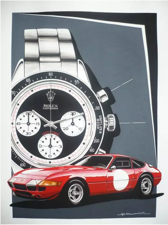 Watch & Car Art Together Pa Atis Franse Philippe Burlet 39684_1