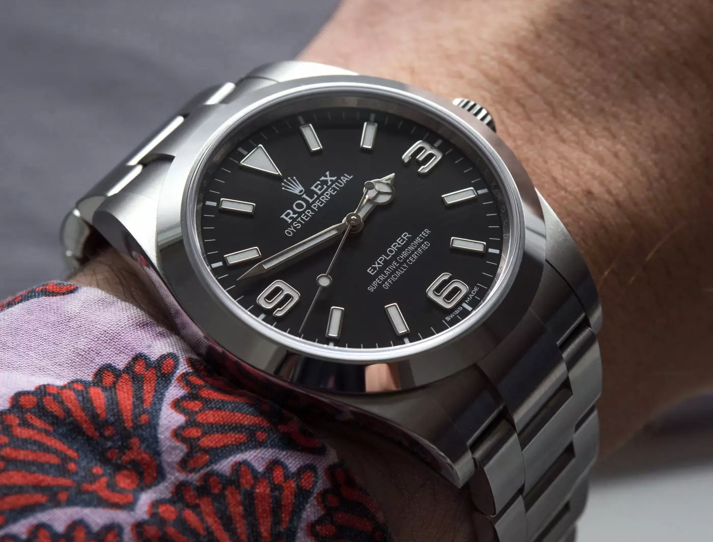 Rolex Explorer I 214270 akan wuyan hannu