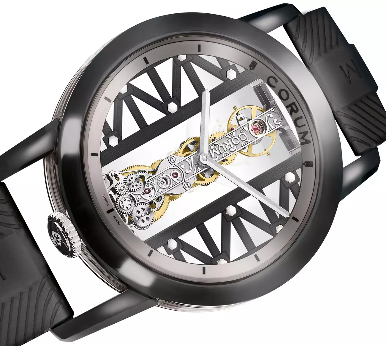 Corum Golden Bridge Titane DLC-Uhr 4040_1