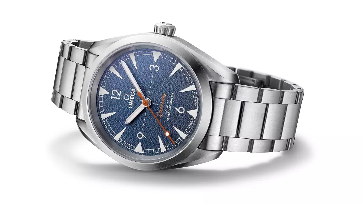 Годинник Omega Railmaster 'Denim' з коаксіальним головним хронометром 40499_5