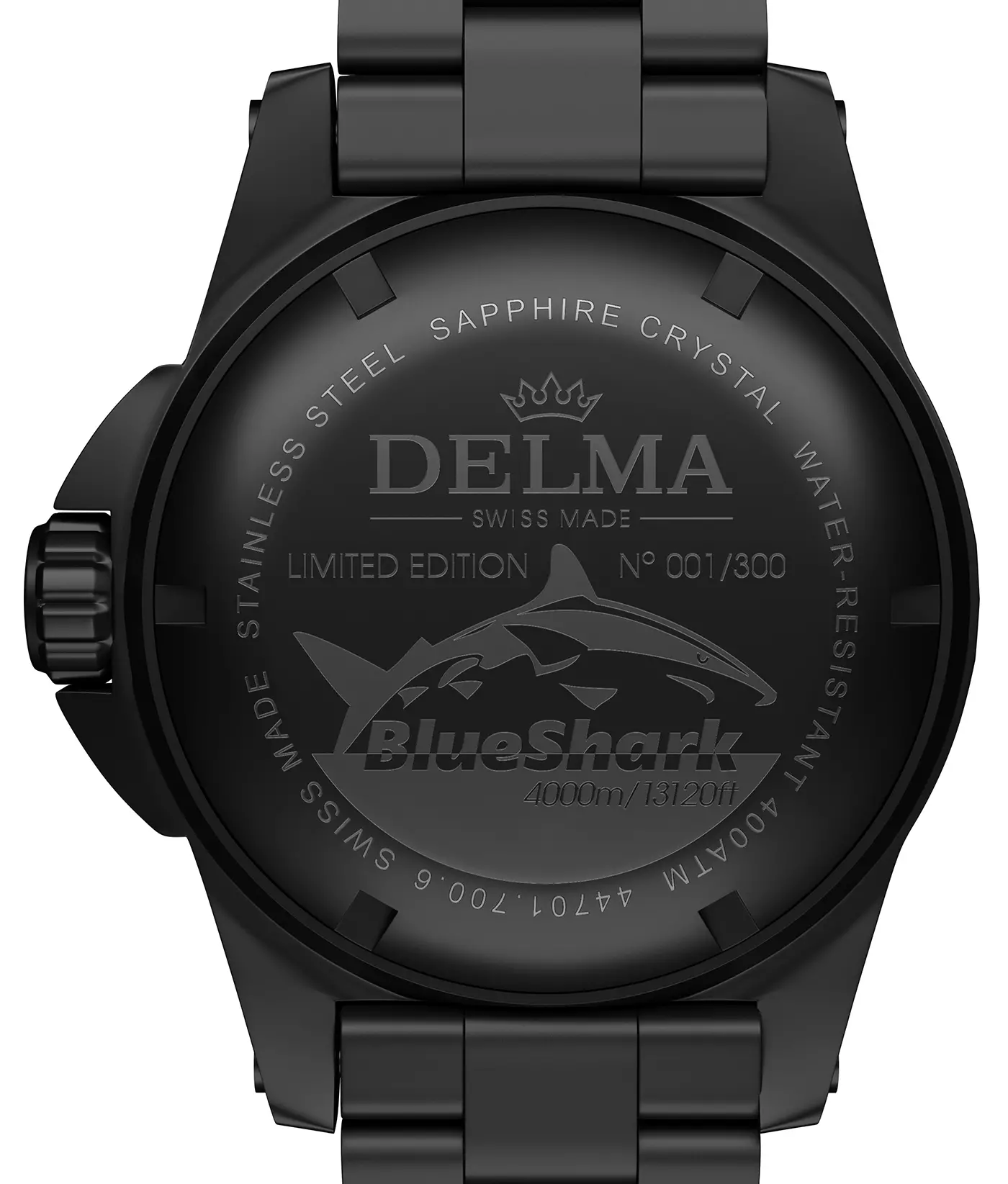 Delma представляє обмежену серію годинників Blue Shark III Black Edition 4156_4