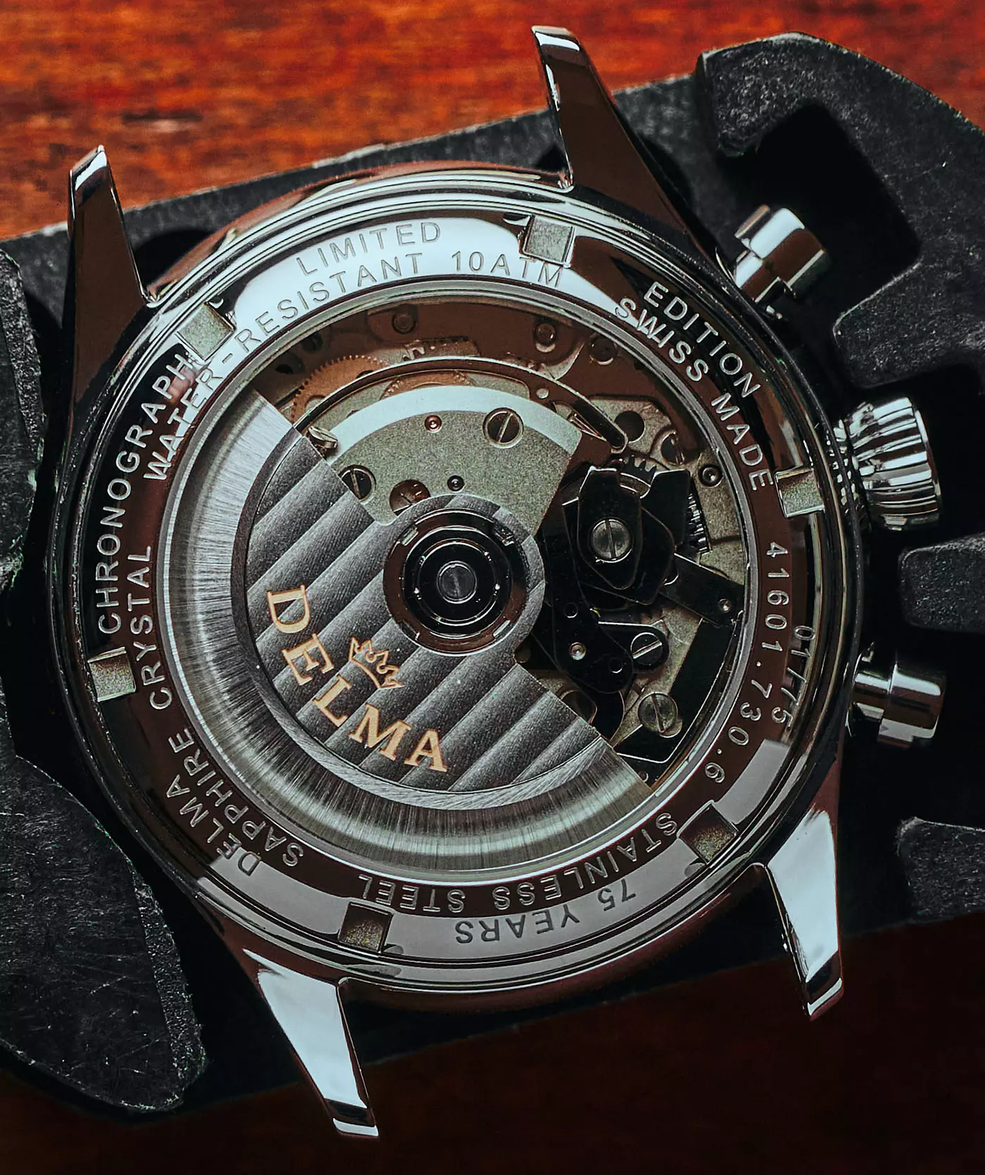 I-Delma Imemezela Uchungechunge Lwewashi Le-Chronograph Yezinguqulo Ezilinganiselwe 4160_4