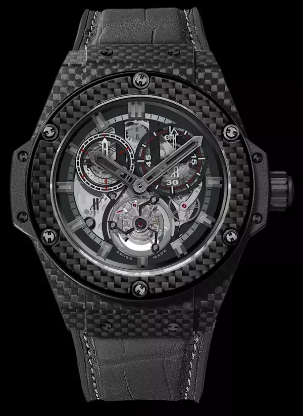 Hublot sobory minut gaýtalaýjy turbillon we sütün tigirleriniň hronografiýasy El-aýaga tomaşa ediň 42495_5