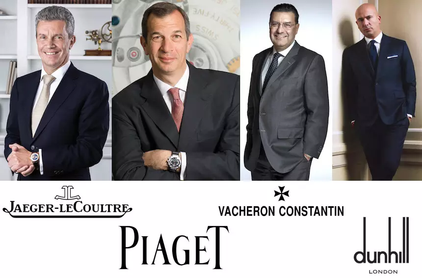 Генеральныя дырэктары Jaeger-LeCoultre-Piaget-Vacheron-Constantin-Dunhill