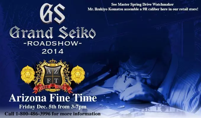 Grand Seiko Roadshow ntawm Arizona Fine Time