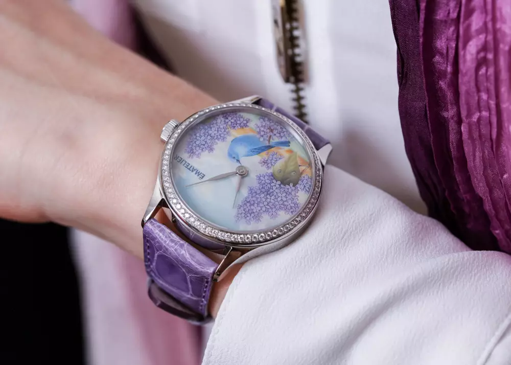 Recensione dell'orologio da donna con quadrante smaltato dipinto a mano Ématelier Harmony