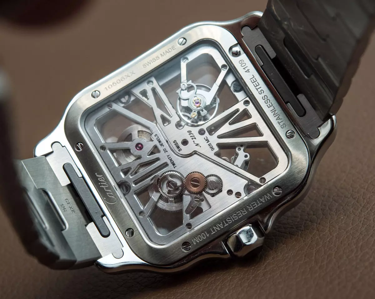 Cartier Santos De Cartier Skeleton Watch Dina Baja Pikeun 2018 Hands-On | Kaca 2 ti 2 43840_1