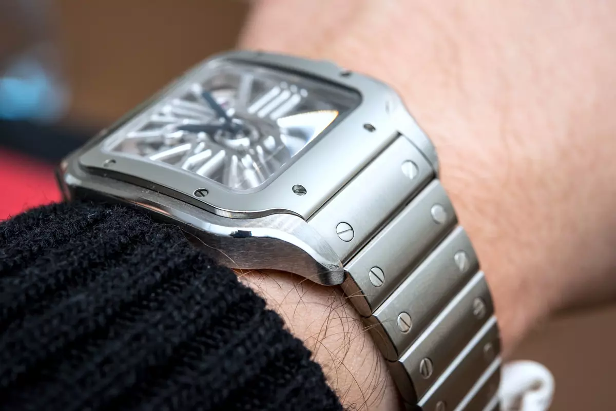 Cartier Santos De Cartier Skeleton Watch in Steel for 2018 hand-on | صفحہ 2 از 2 43840_3